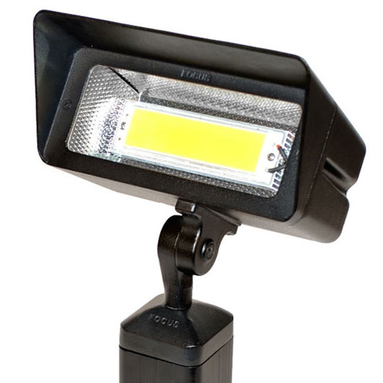 12W/24W LED Integrated Flood Light w/Hood Extension, 12V/120V Pedestal