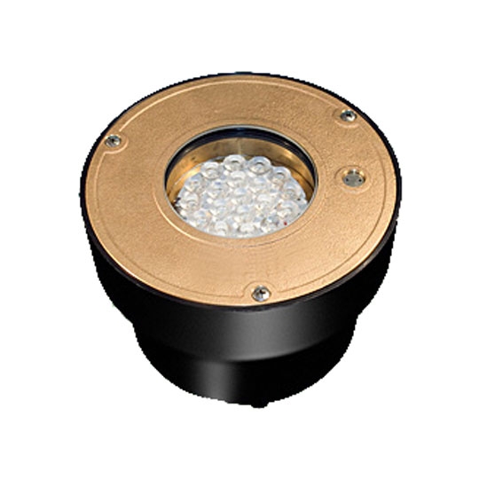 120-277V Small Inground Light w/Pulse Start Metal Halide, Convex Lens