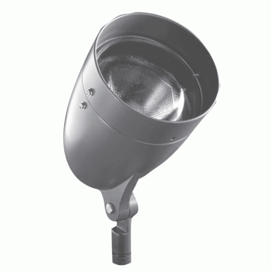 6” Aluminum, Black, PAR38 Bullet Fixture w/Mounting Stake & Tree Base