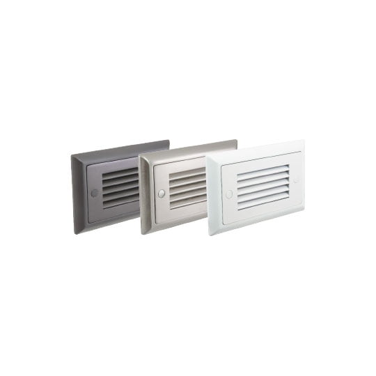 120-277V LED SGL Step Light Horizontal Louver