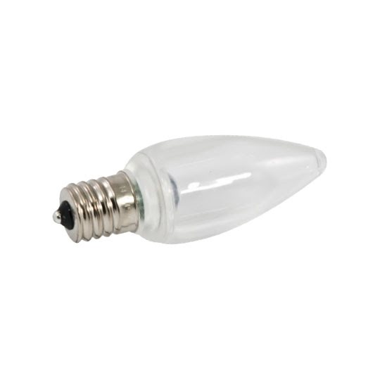 25-Pack of C9 LED Bulbs Pure White Faceted
