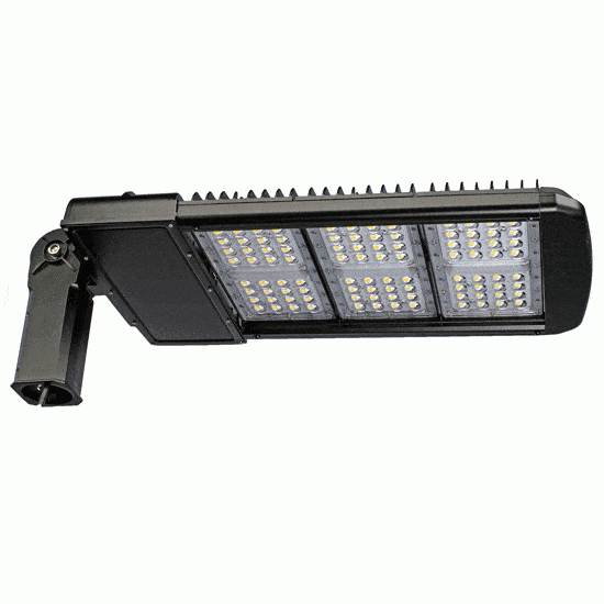 120-277V 240W & 300W LED Quad 30’ Square Pole Kit in Bronze