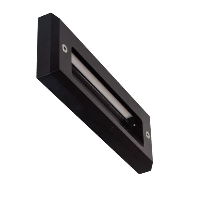 Black Cascade Aluminum Steplight with Integrated LED from LED Spot