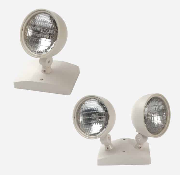 Commercial 7.2W and 12W Round Remote Head Emergency Lights at LED Spot