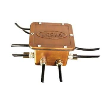 Underwater Junction Box with 25/50/75 Ft of Lead Cable & Surface Mount
