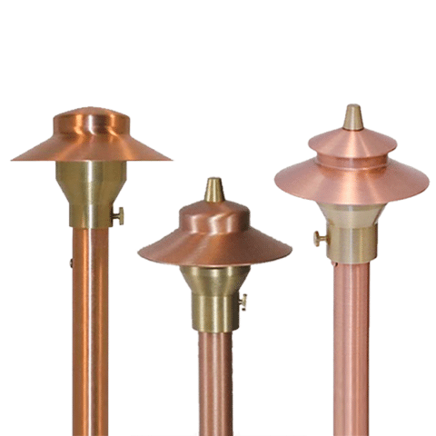 12V LED RX Copper Area Light in Acid Rust, Acid Verde, or Black Acid