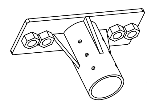 EcoMax LED Sport Light Slipfitter Bracket - LED Spot